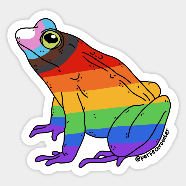 Pride Frog - Trans - Sticker | TeePublic
